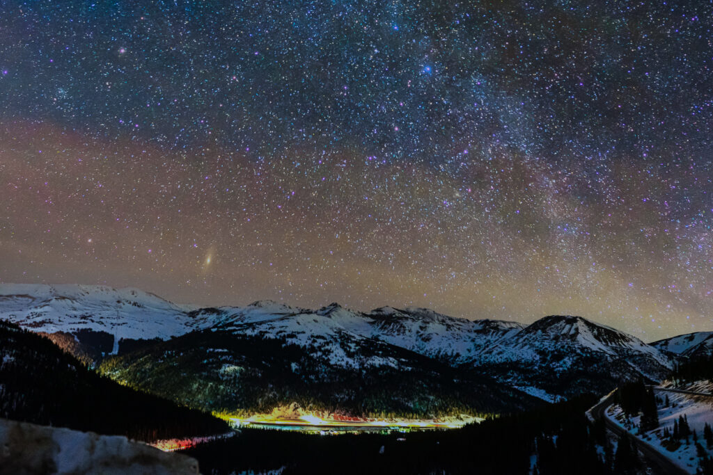 Andromeda over Loveland Pass | Colorado Astrophotography