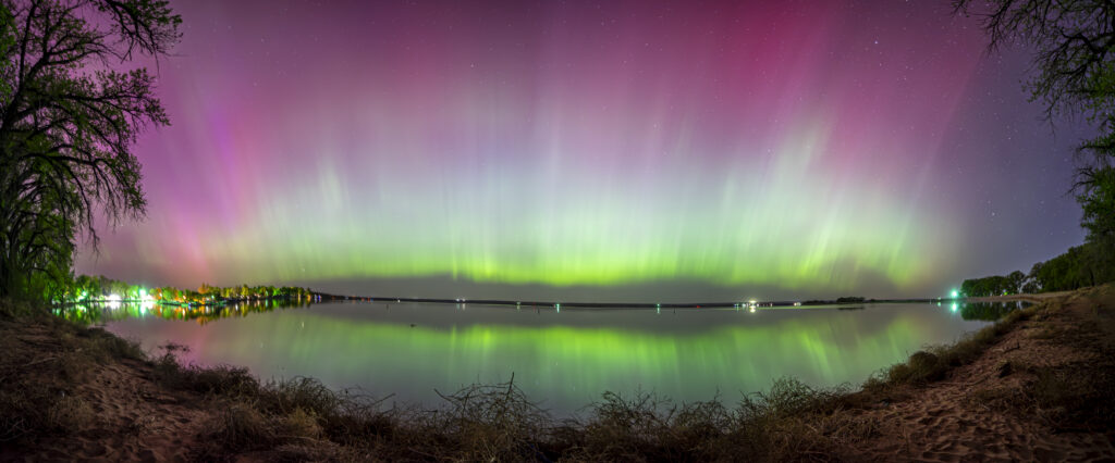 Jackson Lake Aurora Panoramic | Colorado Astrophotography